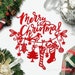 Merry Christmas Hanging Machine Embroidery Design - 4 Sizes - Etsy