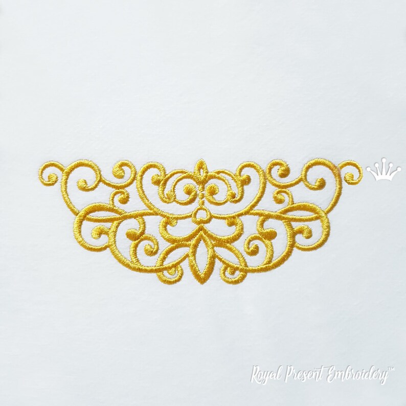 Classic Ornate Border Embroidery Designs in 7 Sizes - Etsy