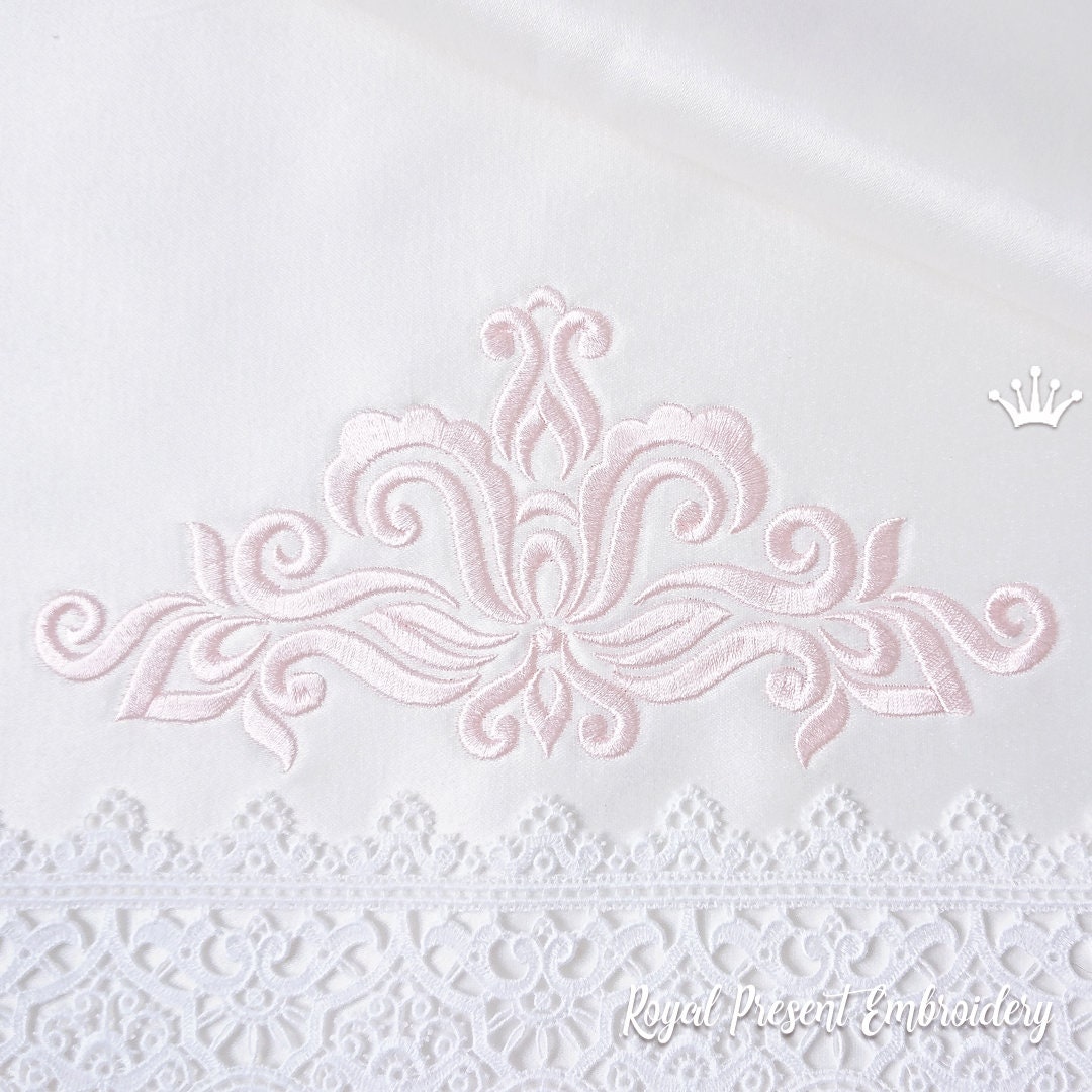 Ornamental Damascus Decor Machine Embroidery Design - 3 Sizes - Etsy