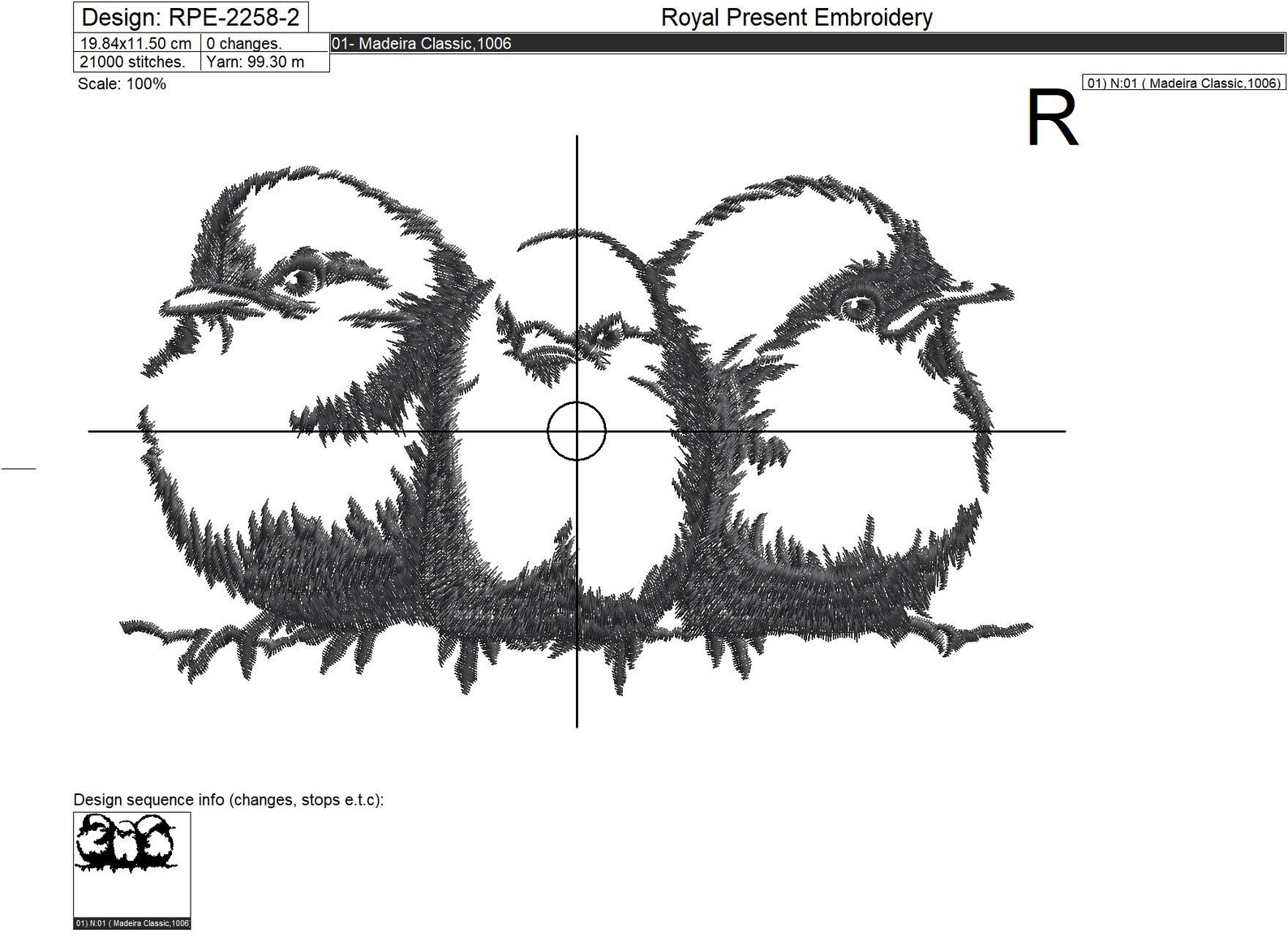 Three Сhicks Machine Embroidery Design - 6 Sizes - Etsy