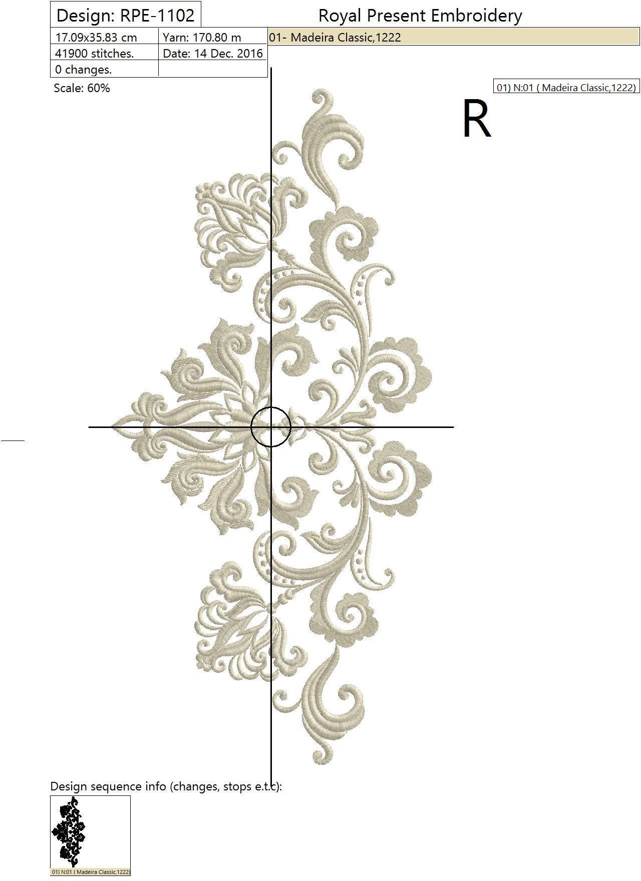 Vintage Elegant Decor Machine Embroidery Design 2 Sizes - Etsy