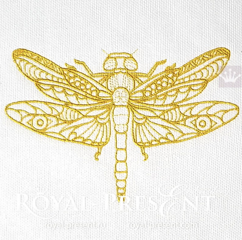 Dragonfly Machine Embroidery Design - 7 Sizes - Etsy