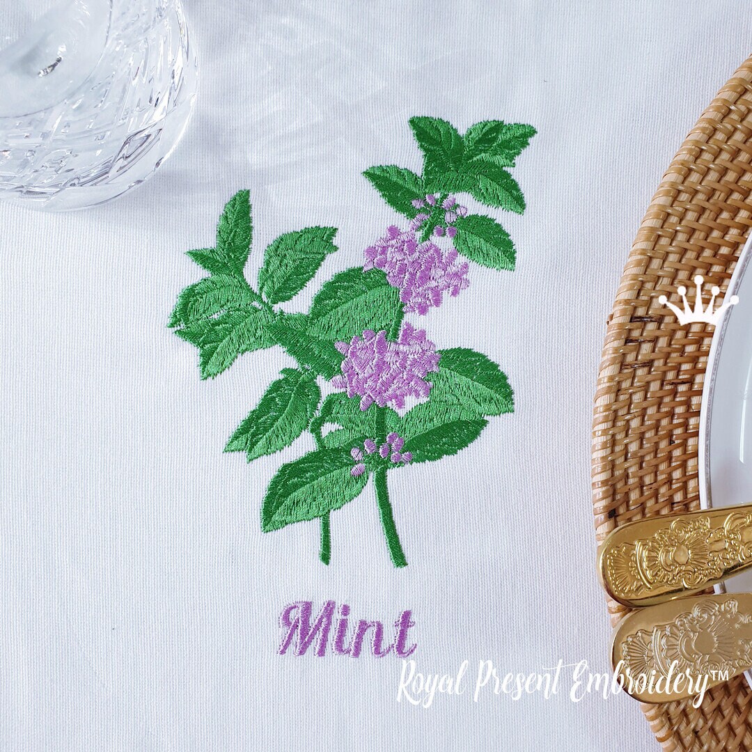 Mint Machine Embroidery Design - 2 Sizes - Etsy