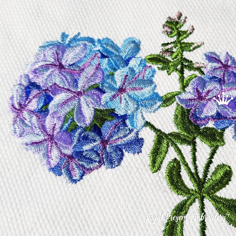 Hydrangea Embroidery - Etsy
