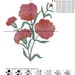 Carnation Machine Embroidery Design - 3 Sizes - Etsy