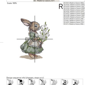 Two Spring Rabbits Designs Set for Embroidery Machine - 4 Sizes - Etsy