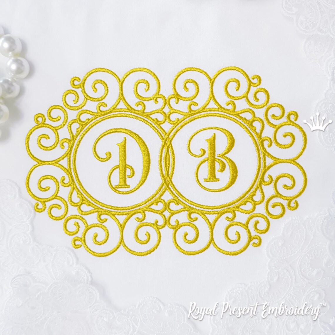 Double Wedding Frame Machine Embroidery Design 4 Sizes | Etsy