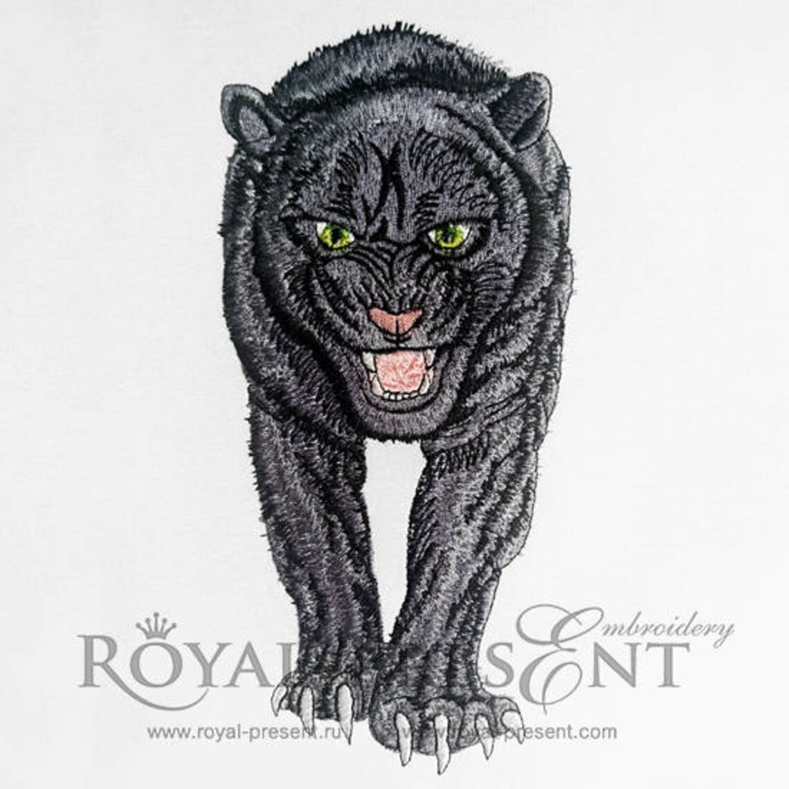 Machine Embroidery Design Black Panther - 4 Sizes - Etsy