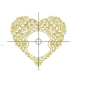 Heart Monogram Frame Machine Embroidery Design - 7 Sizes - Etsy