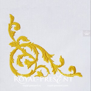 Vintage Damask Element Machine Embroidery Design - 6 Sizes - Etsy