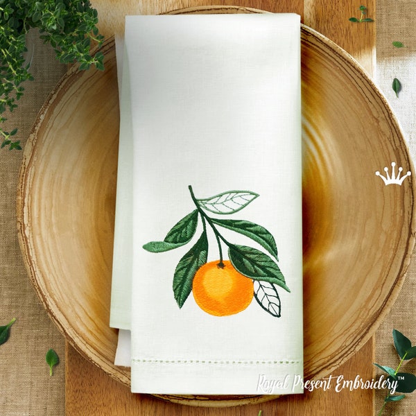 Orange Branch Embroidery Kit - Etsy