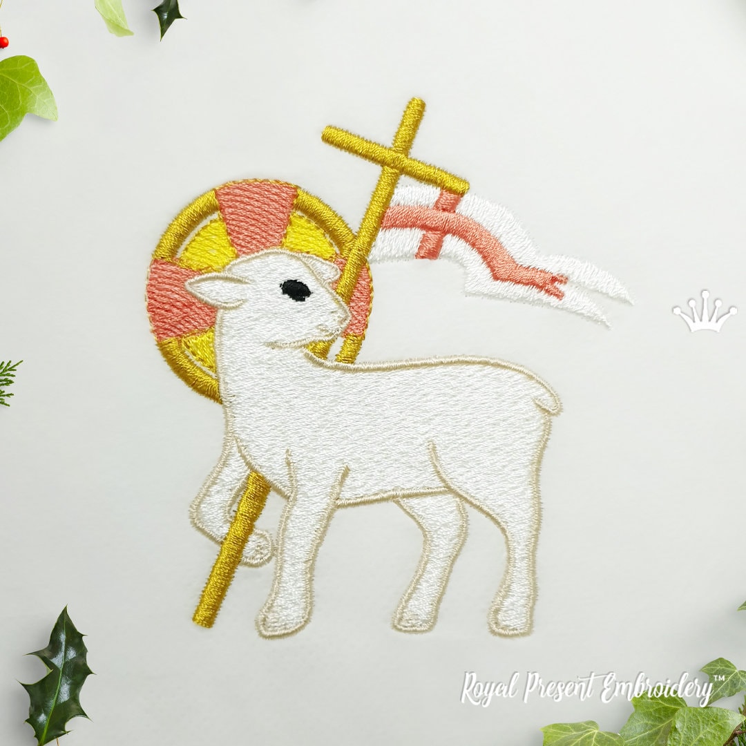 Lamb of God Machine Embroidery Design - Etsy