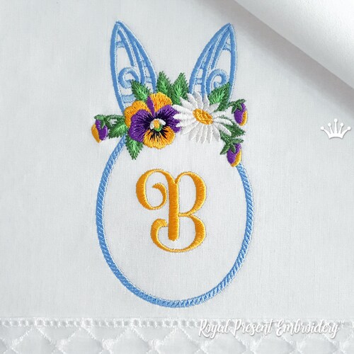 Easter Frame Machine Embroidery Design 6 Sizes - Etsy