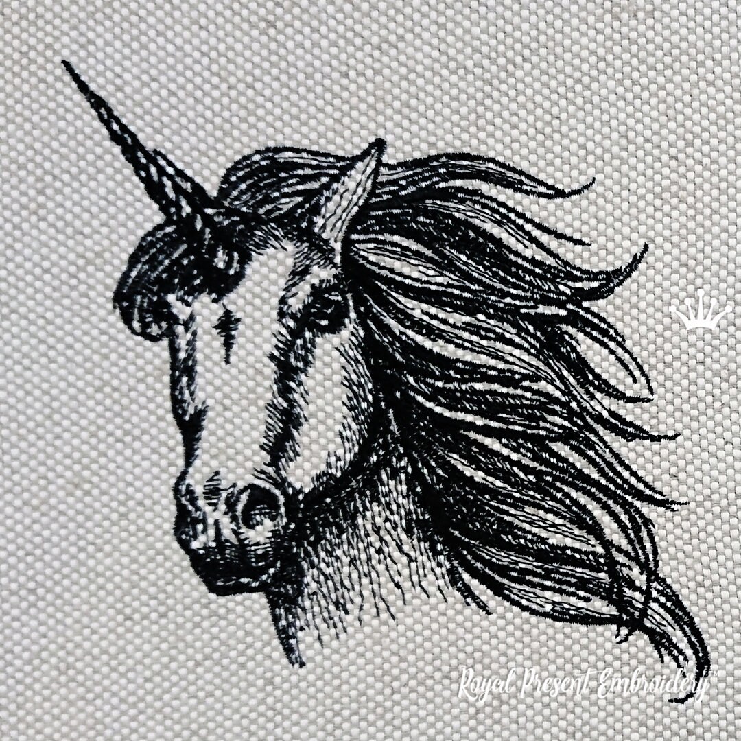 Magical Unicorn Machine Embroidery Design - 4 Sizes - Etsy