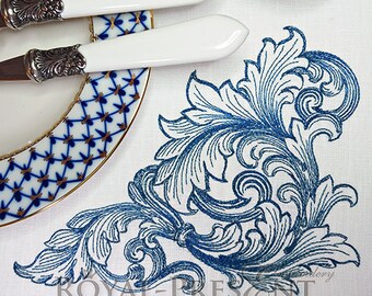 Vintage Floral Decor Machine Embroidery Design | Etsy