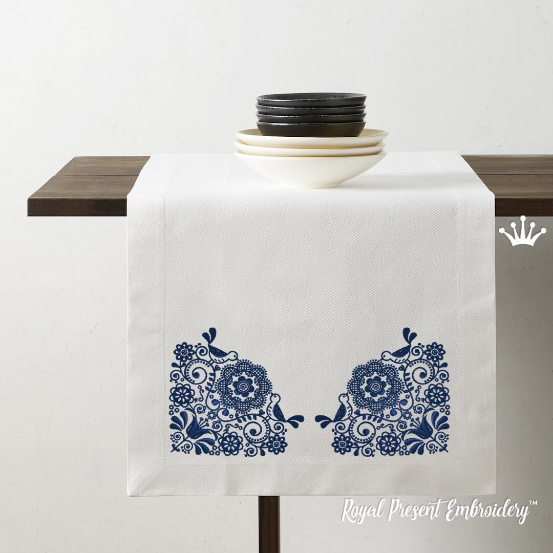 Scandinavian Ornament Machine Embroidery Design - 4 Sizes - Etsy