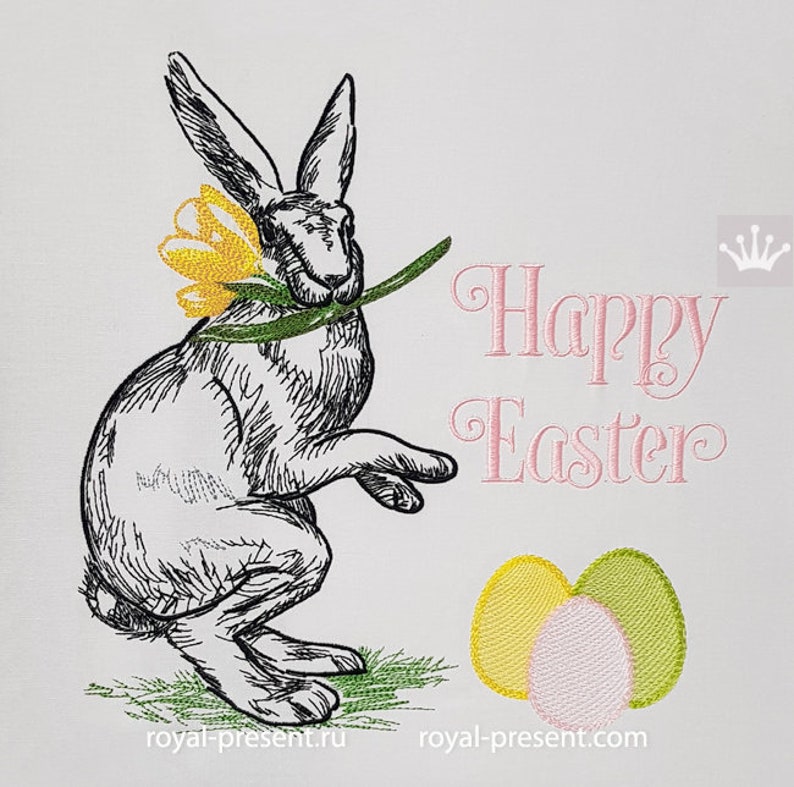 Happy Easter Machine Embroidery Designs - Etsy