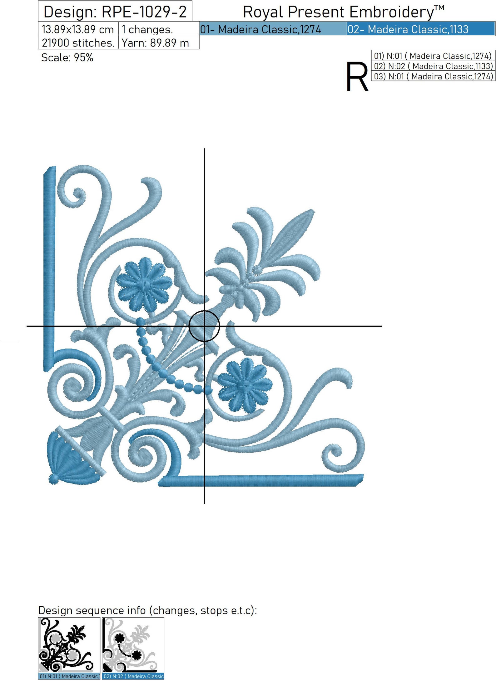 Machine Embroidery Design Classic Corner Decor - 3 Sizes - Etsy