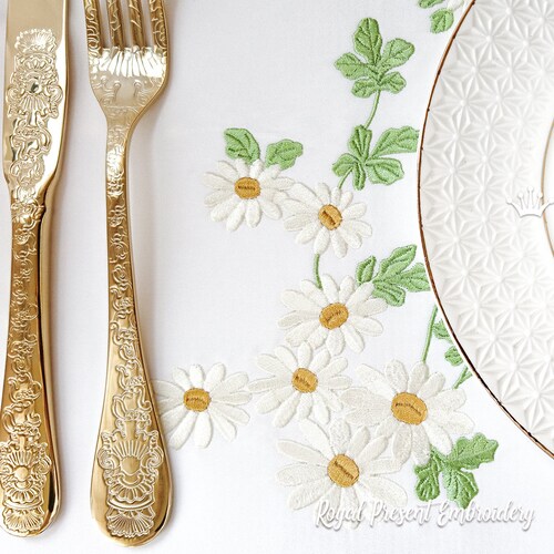 Machine Embroidery Design Modern Boho Flowers Modern Floral - Etsy