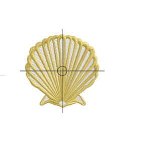 Scallop Seashell Machine Embroidery Design - 4 Sizes - Etsy