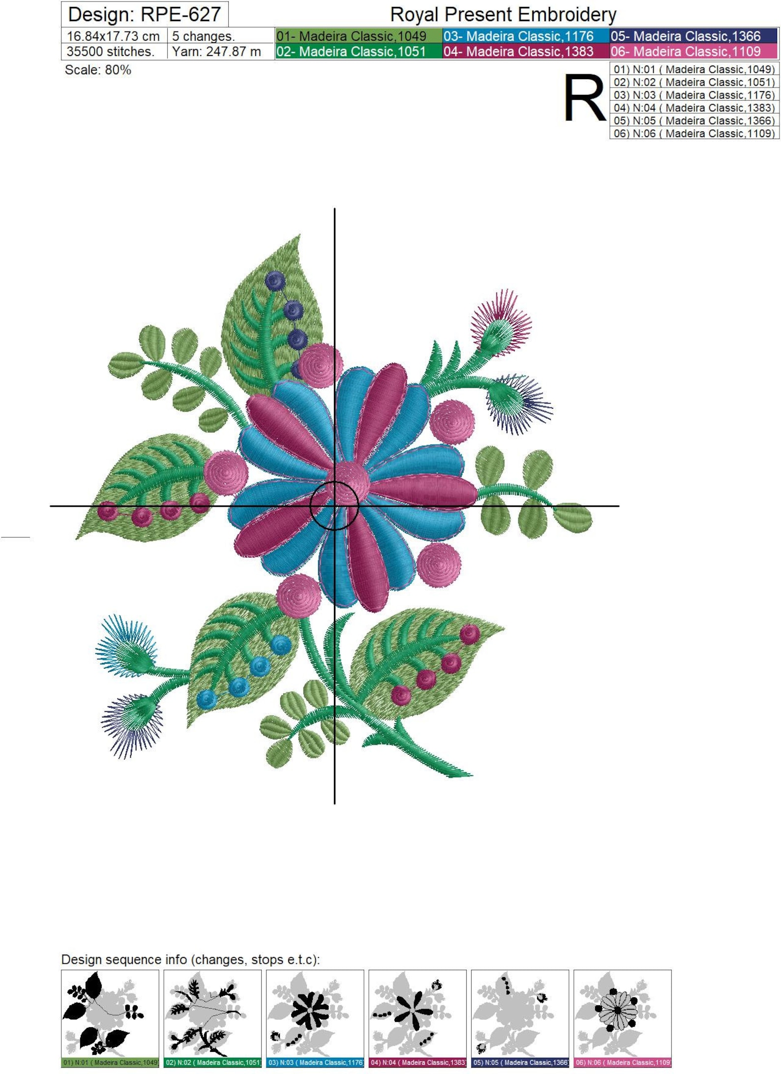 Machine Embroidery Design Fantastic Flowers 3D - 2 Sizes - Etsy