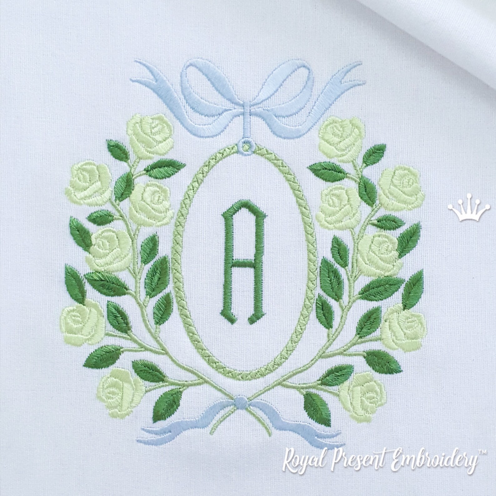 Garden Roses Frame Machine Embroidery Design - 5 Sizes - Etsy