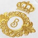 Baroque Monogram Frame With Crown Machine Embroidery Design - 2 Sizes ...