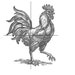 Single Color Rooster Machine Embroidery Design - 8 Sizes - Etsy