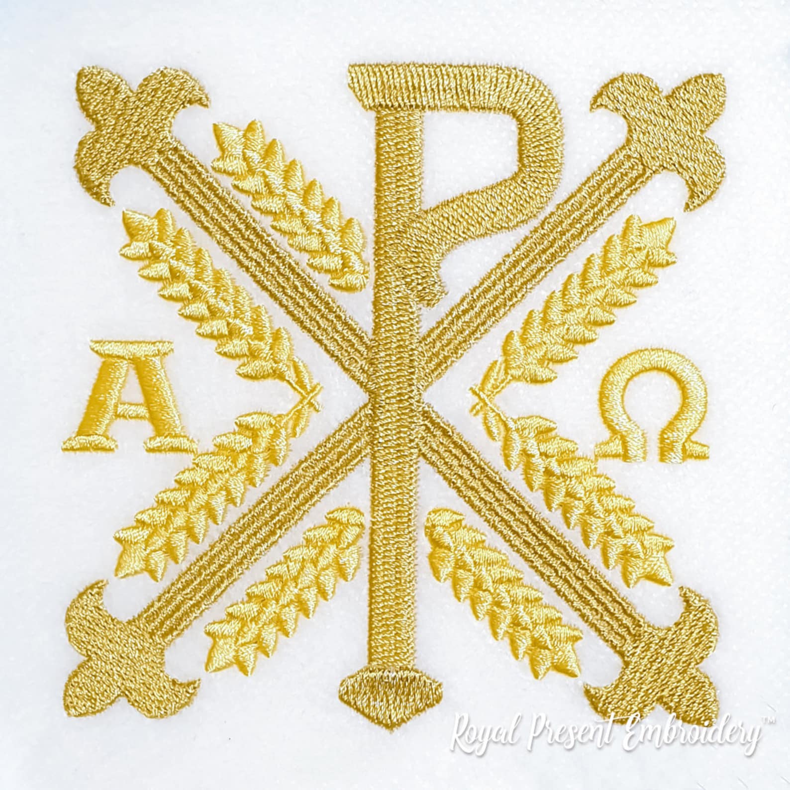 Christogram Machine Embroidery Design - Etsy