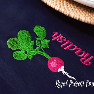 Radish Digital Machine Embroidery Design - 2 Sizes - Etsy