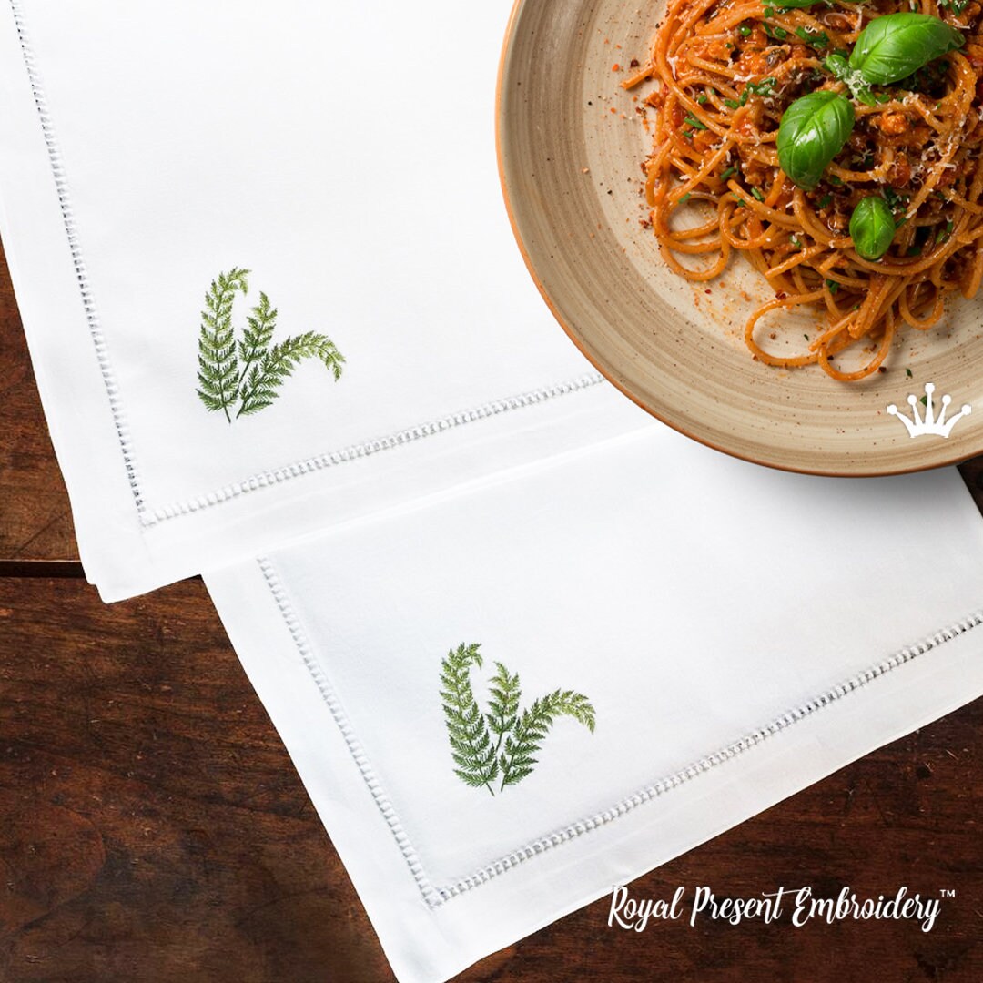 Fern Leaf Machine Embroidery Design - Etsy