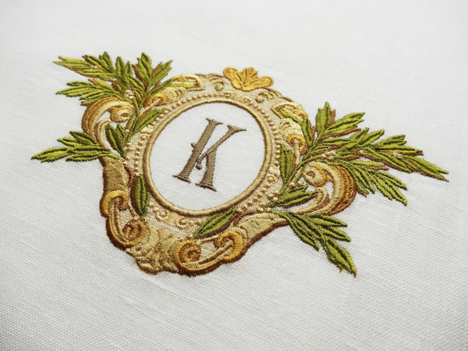 Vintage Monogram Blank Machine Embroidery Design - Etsy