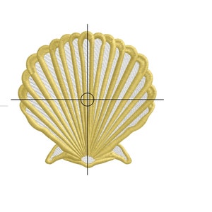 Scallop Seashell Machine Embroidery Design - 4 Sizes - Etsy