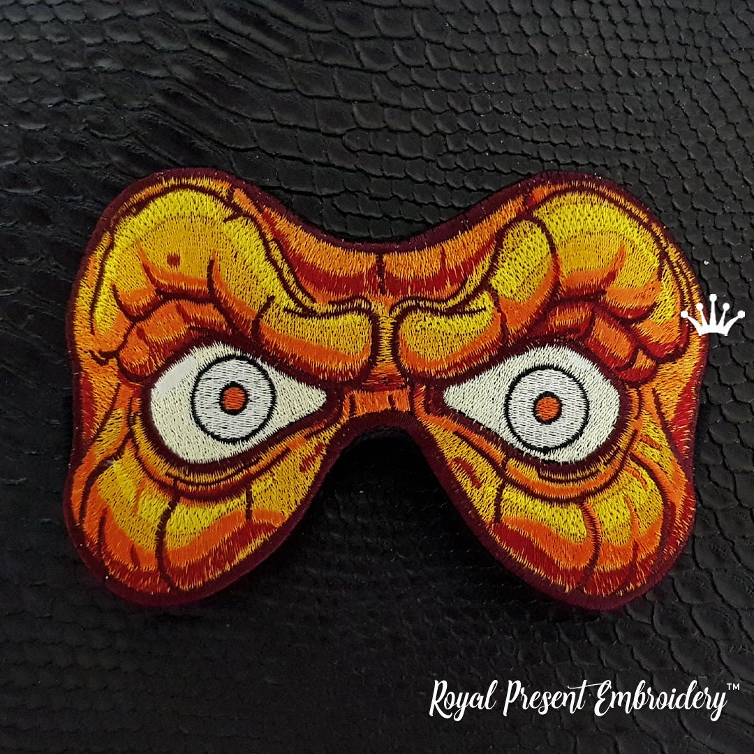 Halloween Sleep Mask Machine Embroidery Design - 3 Sizes - Etsy