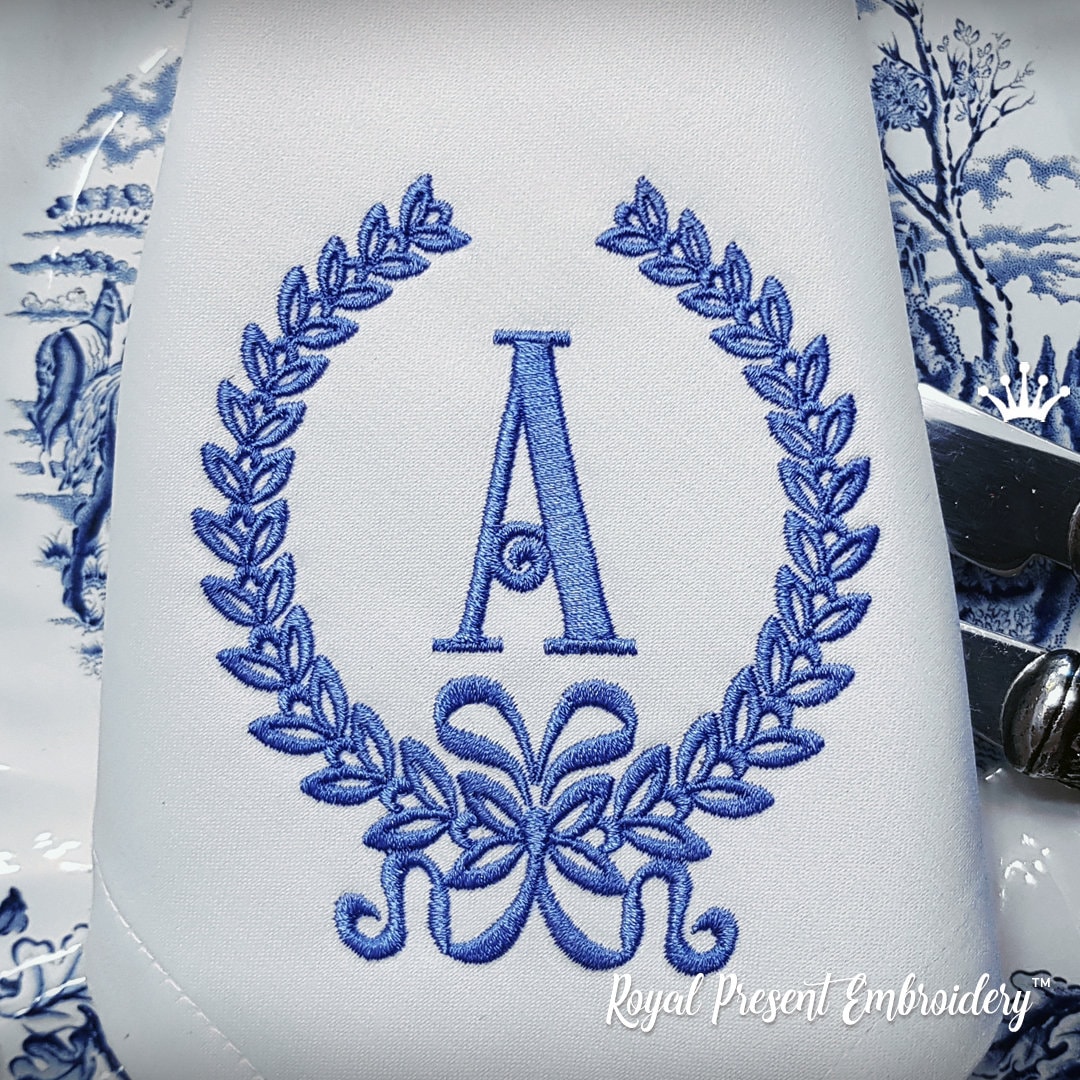 Frame for Monogram Embroidery Design - 3 Sizes - Etsy