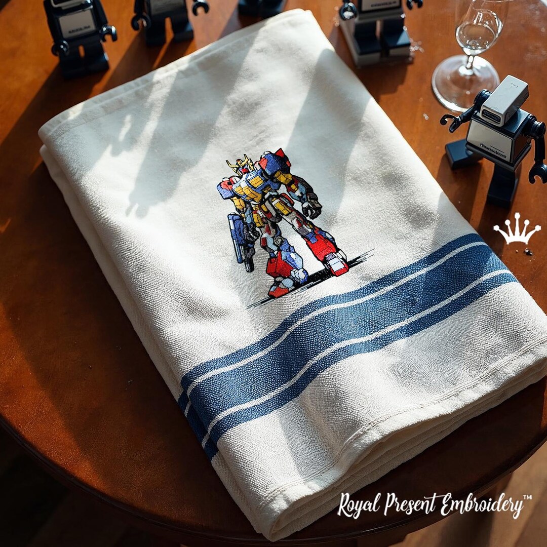 Robot Transformer Machine Embroidery Design - 3 Sizes - Etsy