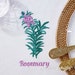 Rosemary Machine Embroidery Design 2 Sizes - Etsy
