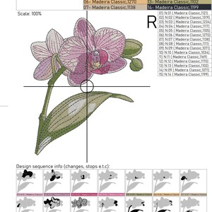 Elegant Orchids Machine Embroidery Design - 4 Sizes - Etsy