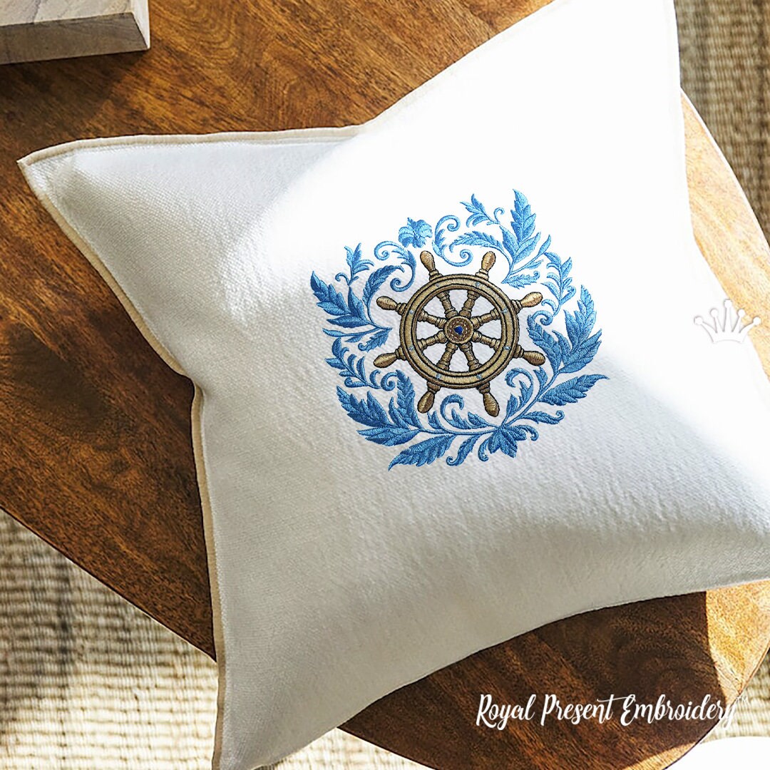 Baroque Wheel Machine Embroidery Design - 4 Sizes - Etsy