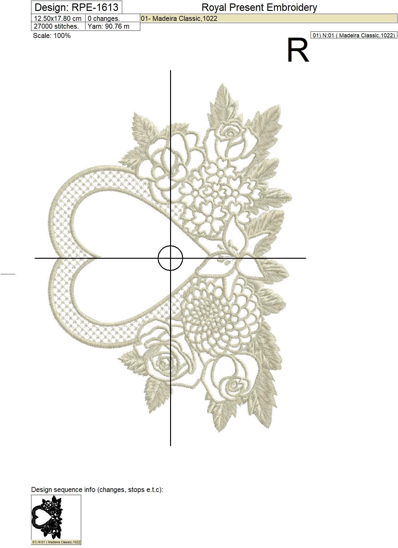 Wedding Monogram Blank Embroidery Design 3 Sizes | Etsy