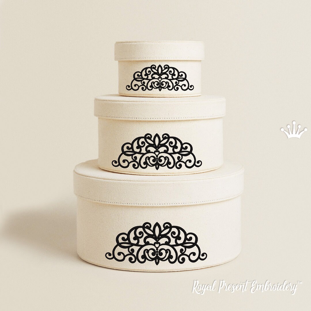 Large Ornate Hemisphere Machine Embroidery Design - 6 Sizes - Etsy