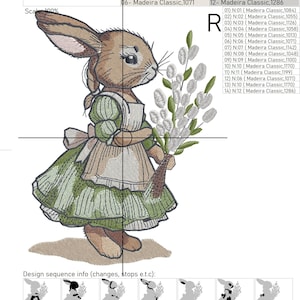 Two Spring Rabbits Mega Set for Embroidery Machine - 4 Sizes - Etsy