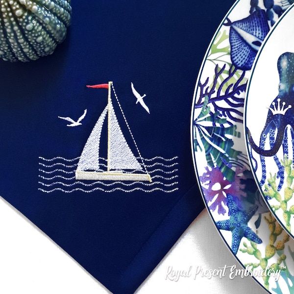 Coral Embroidery Design - Etsy