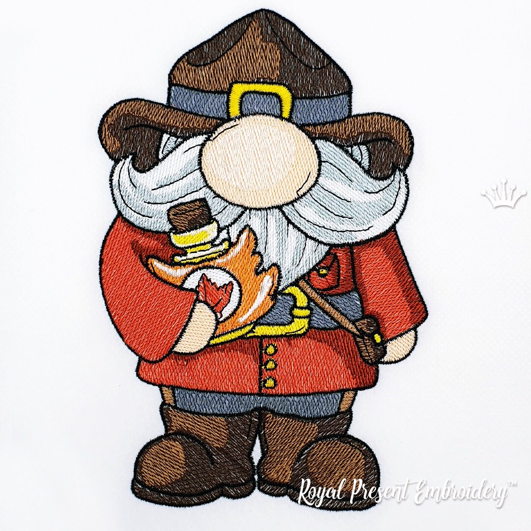 Canadian Gnome With Maple Syrup Machine Embroidery Design - 4 Sizes - Etsy