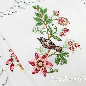 Large Jacobean Set of Machine Embroidery Designs - 3 Sizes - Etsy