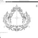 Baroque Monogram Blank Machine Embroidery Design - Etsy