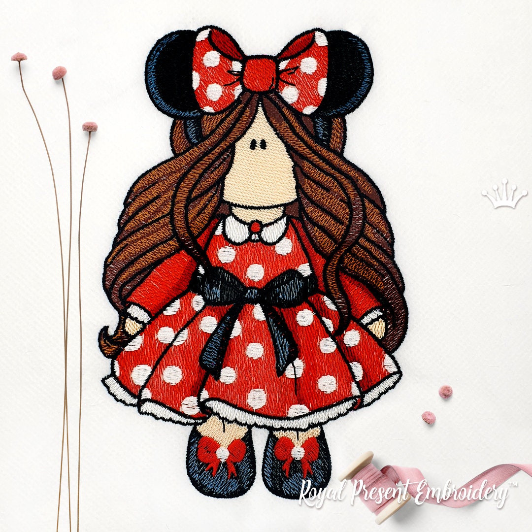 Mouse Tilda Doll Machine Embroidery Design - 4 Sizes - Etsy