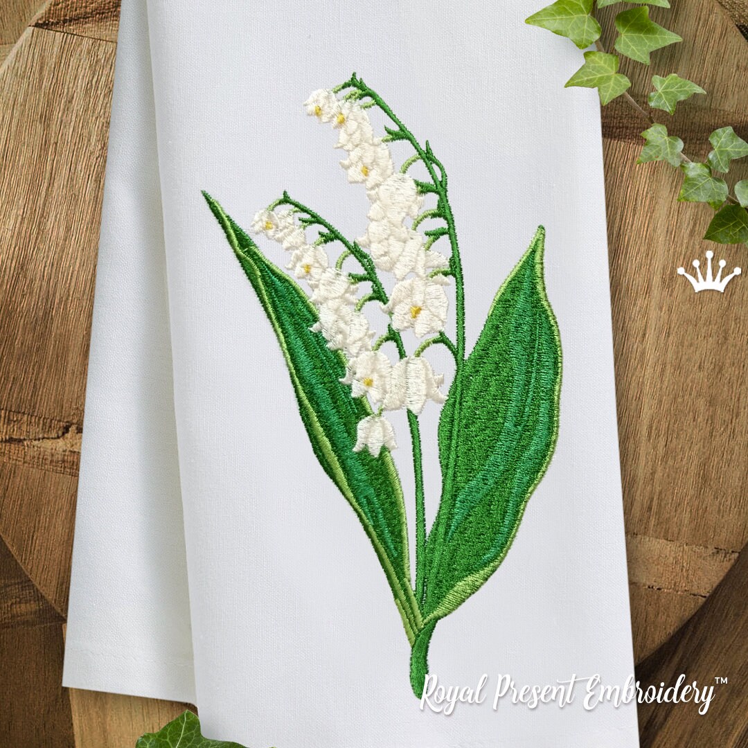 Spring Lilies of the Valley Machine Embroidery Design - 6 Sizes - Etsy