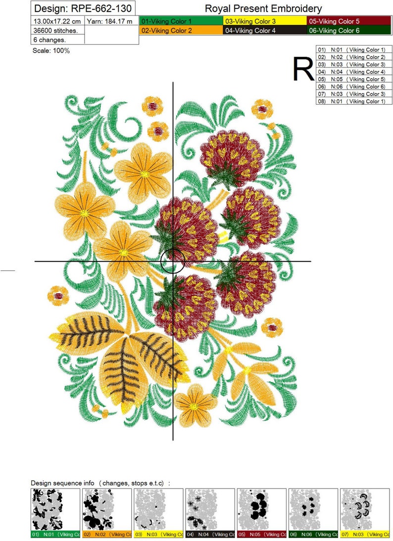 Machine Embroidery Design Russian Folk Strawberries | Etsy