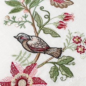 Large Jacobean Set of Machine Embroidery Designs - 3 Sizes - Etsy